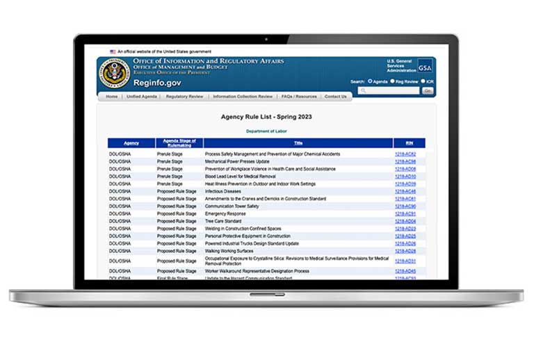 Lockout/Tagout update now “long-term” action in latest regulatory agenda