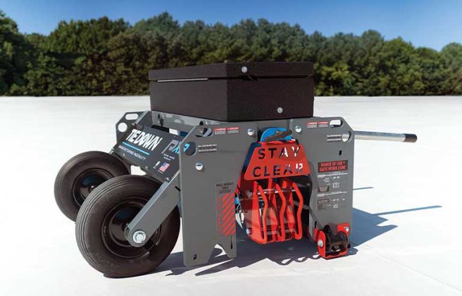 Mobile fall protection unit
