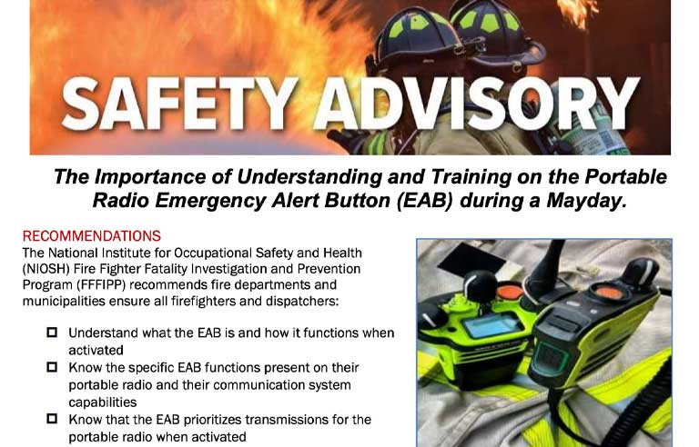 Mayday: Firefighter deaths spur advisory on portable radio emergency ...