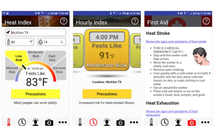 NIOSH, OSHA update heat safety app for outdoor workers | 2017-06-13