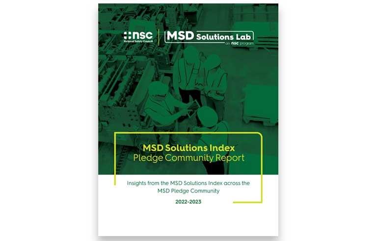 NSC releases report on MSD prevention benchmarking survey