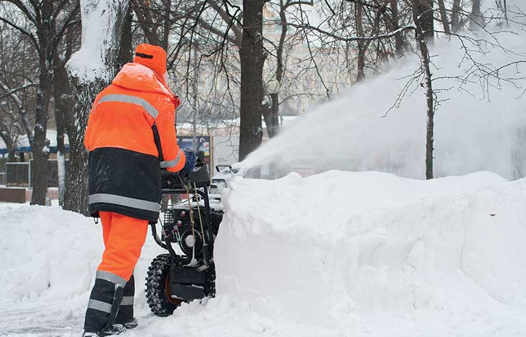 Safe use of snowblowers